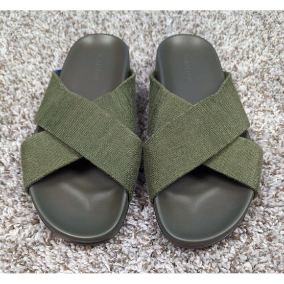 Rothy's | Shoes | Rothys The Weekend Slide Womens Green Cross Strap ...